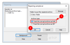 How to Fix the Corrupted Archive Files using WinRar