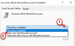 How to disable Microsoft Account in Windows 11/10