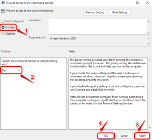 How to Disable Command Prompt in Windows 11