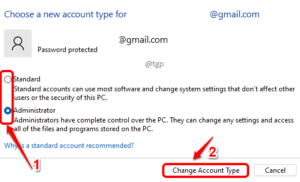 How to Switch User Account Type Between Standard to Administrator In ...