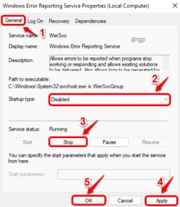 How to Disable Error Reporting in Windows 11