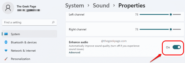How to Enable or Disable Enhanced Audio in Windows 11