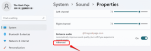 How to Enable or Disable Enhanced Audio in Windows 11