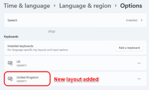 How to Add, Change or Remove Keyboard Layouts in Windows 11