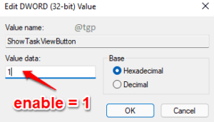 How to Enable / Disable Task View Button on Windows 11 Taskbar