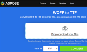Converting WOFF to TTF/OTF Format