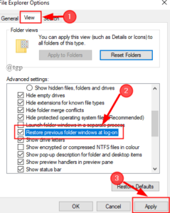 How to Save and Restore your Windows Session