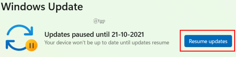 How to Pause And Resume Windows 11 Updates?