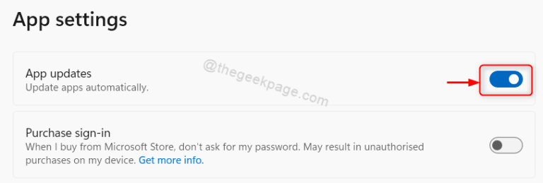 How to Turn ON / OFF Automatic App Updates in Microsoft Store in Windows 11