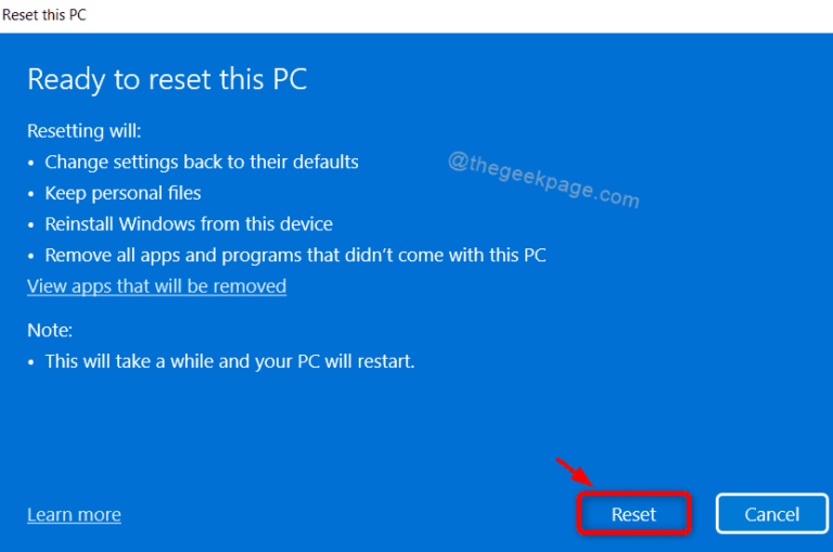How to Factory Reset your Windows 11 PC