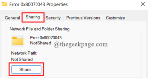 Fix - Error code 0x80070043 (Windows cannot Access) on Windows 11
