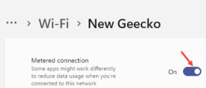 How to Turn On/ Off Metered Connection in Windows 11 PC