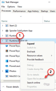 Fix: Runtime broker High CPU usage