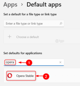 How to Set Opera as a Default Browser in Windows 11