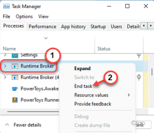 Fix: Runtime broker High CPU usage