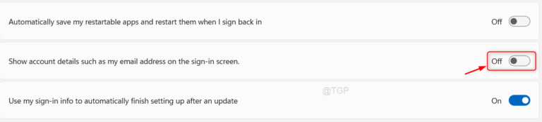 How to hide Account Details from Sign-In Screen in Windows 11