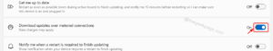 How to Turn On/ Off Metered Connection in Windows 11 PC
