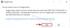 How to Turn Off Toggle Key Sound on Windows 11 : 3 Methods