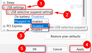 How to Avoid Power Surge on USB Port in Windows 11