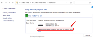 How to Enable or Disable File History in Windows 11