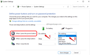How to Disable Power Button Shutdown in Windows 11 / 10