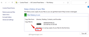 How to Enable or Disable File History in Windows 11
