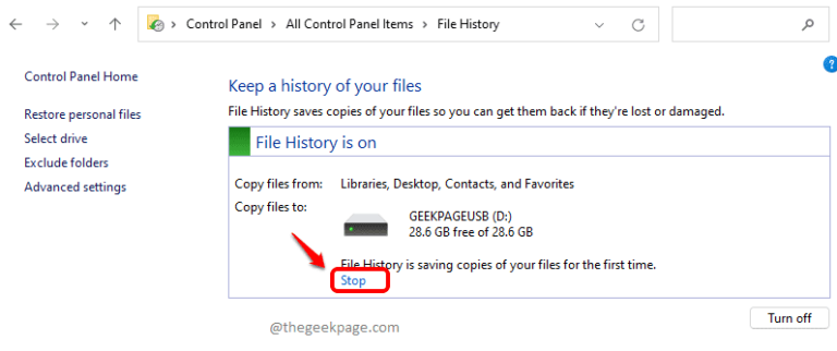 How to Enable or Disable File History in Windows 11