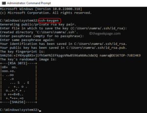 How to Generate an SSH Key in Windows 11