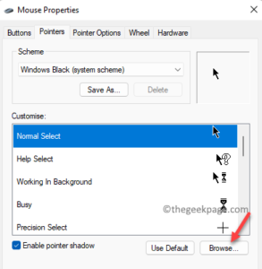 How to Change Mouse Pointer color , Size and Style on Windows 11