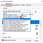 How to Change Mouse Pointer color , Size and Style on Windows 11