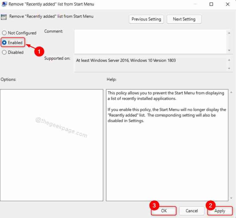 How to Enable or Disable the Recommended List on Start Menu in Windows 11