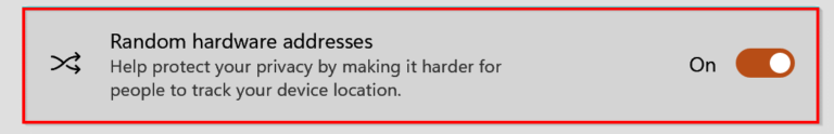 How To Enable Or Disable Random Hardware Addresses In Windows 11