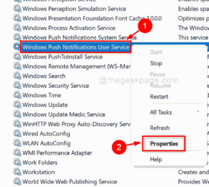 Fix: Windows Push Notifications User Service has stopped working problem