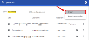 How to Export and Import Saved Passwords in Google Chrome