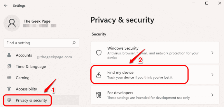 How to Enable and Use Find My Device Feature in Windows 11