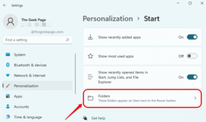 How to Add the Settings App Icon to the Windows 11 Start Menu