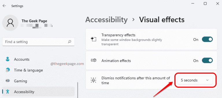 How to Increase or Decrease Display Duration of Notifications in Windows 11