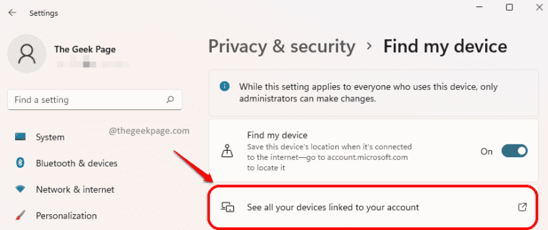 How to Enable and Use Find My Device Feature in Windows 11