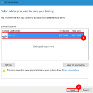 Fix: Backup error code 0x80070032 on Windows 11 / 10