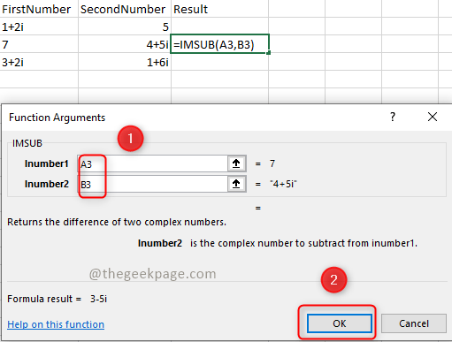 How To Use IMSUB Function In Microsoft Excel