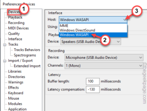 Fix: Audacity recording device error or while opening sound device issue