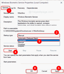 How to Enable or Disable Windows Biometric Service in Windows 11