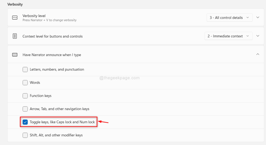 How to get voice Notification When Caps Lock is On in Windows 11
