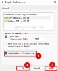 How to Enable Delete Confirmation box in Windows 11