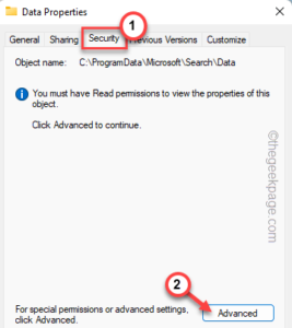 Fix: Incorrect permissions on Windows Search directories issue