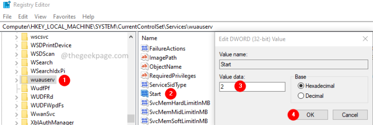 Fix: Services Error 1058 : The Service Cannot Be Started in Windows 11 / 10