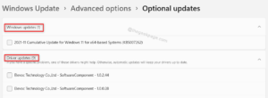 How to Install Optional Updates in Windows 11