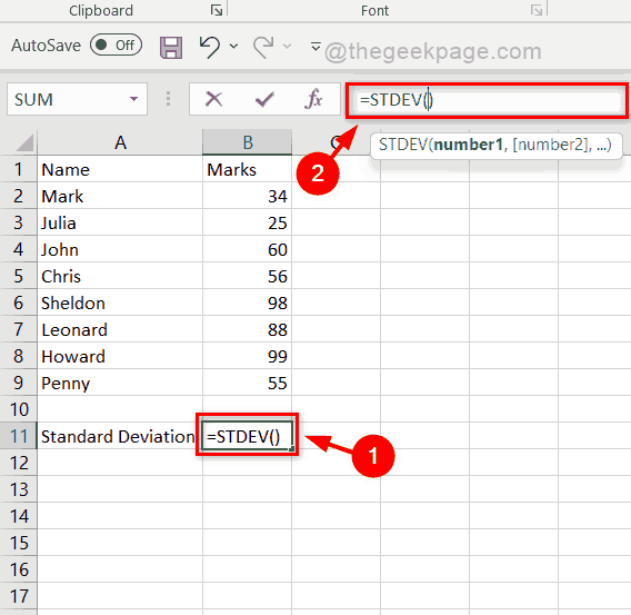 How To Apply And Use Standard Deviation Formula In Excel Sheet