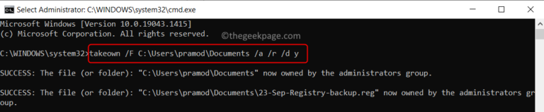 How to Fix 'Unable to Display Current Owner' Error in Windows 11 / 10