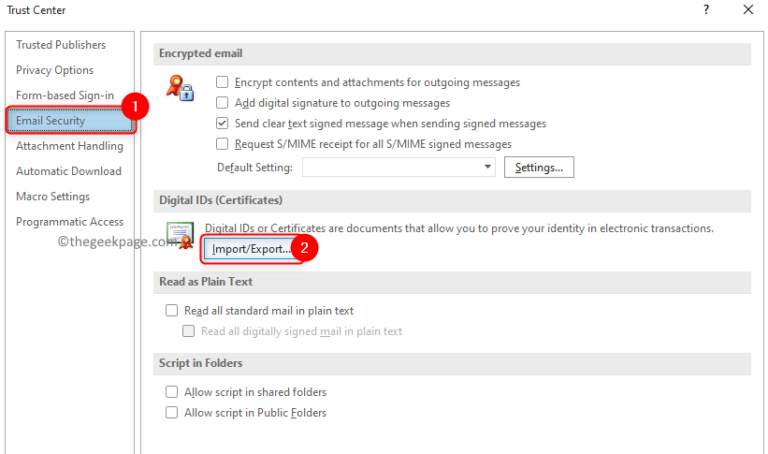 How to Install an S/MIME Certificate in Outlook on Windows 11 / 10